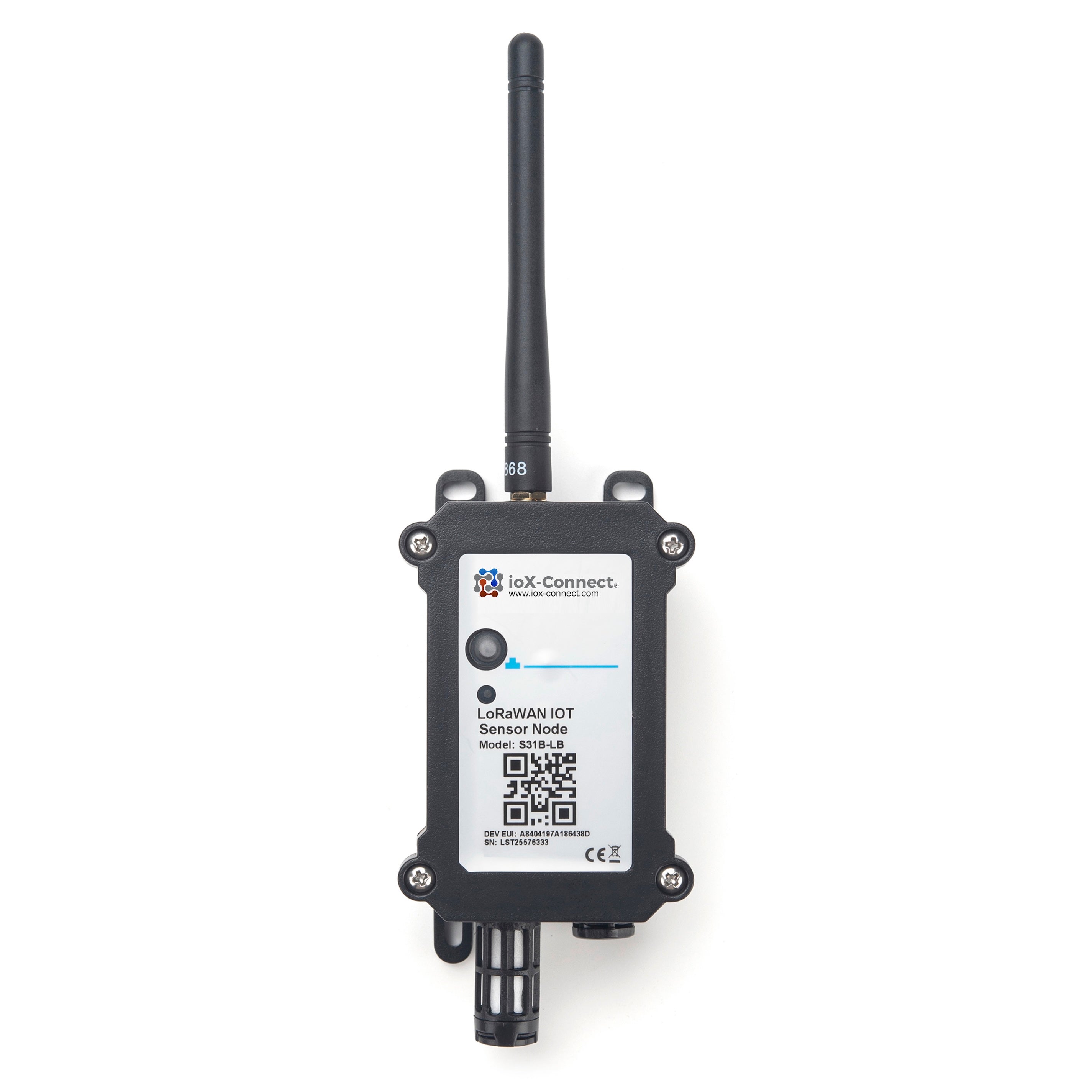 LoRaWAN Temperature & Humidity Sensor | IP66 Waterproof | ioX-Connect