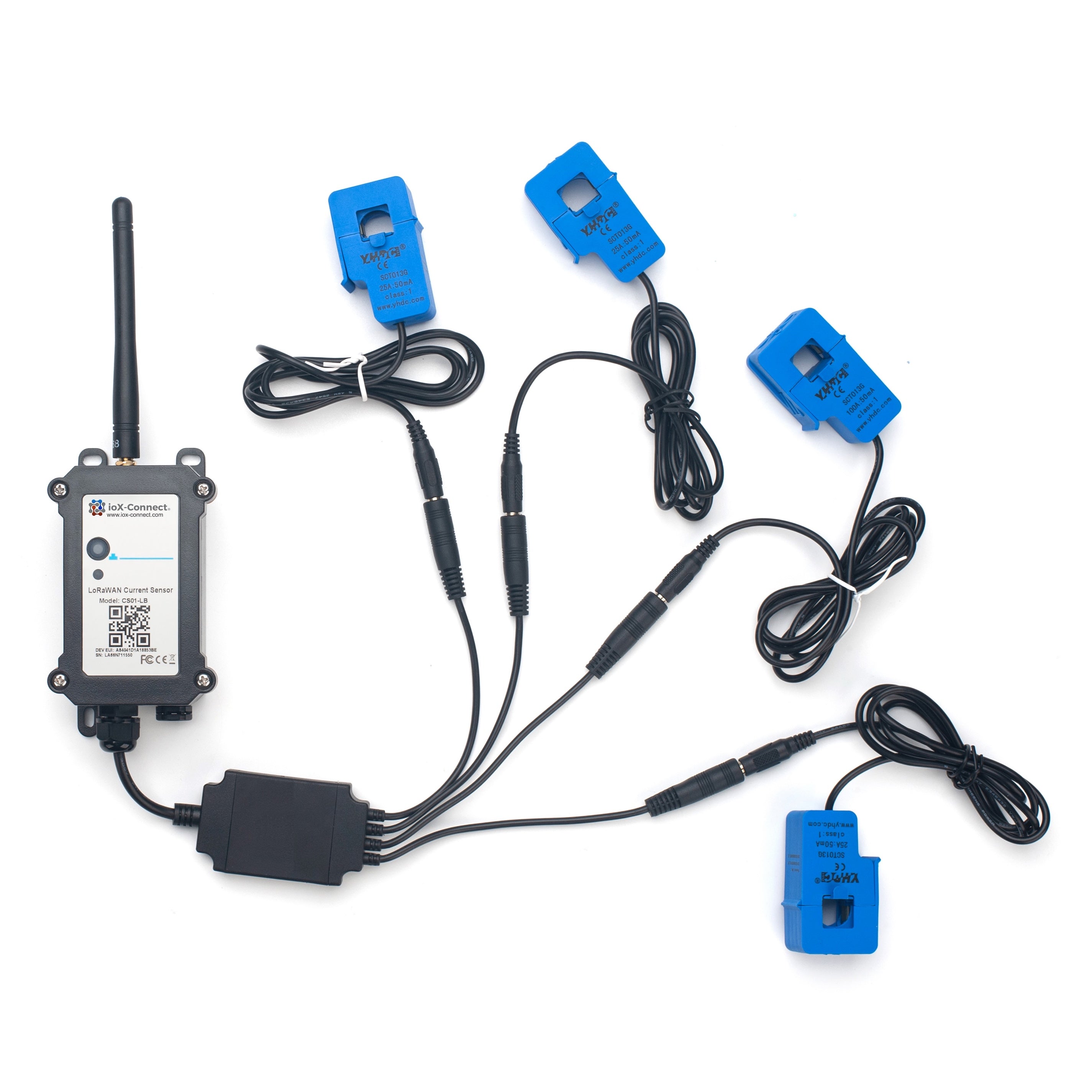 LoRaWAN Current Meter End Node | 4-Channel CT Clamp | ioX-Connect