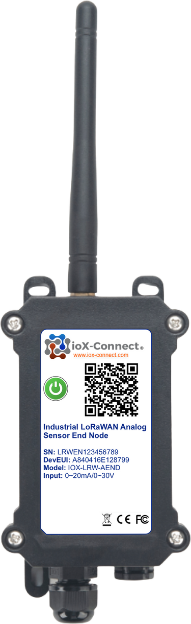 LoRaWAN Analog Sensor | 4-20mA & 0-30V | ioX-Connect